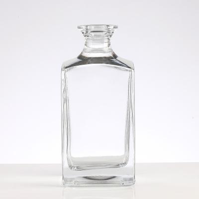 China Glass Body Custom Square Wine Bottle with Logo and Cork Clients' Specific Requirements for sale