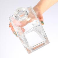 China Glass Body Custom Square Wine Bottle with Logo and Cork Clients' Specific Requirements for sale