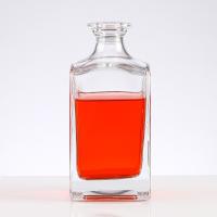 China Glass Body Custom Square Wine Bottle with Logo and Cork Clients' Specific Requirements for sale