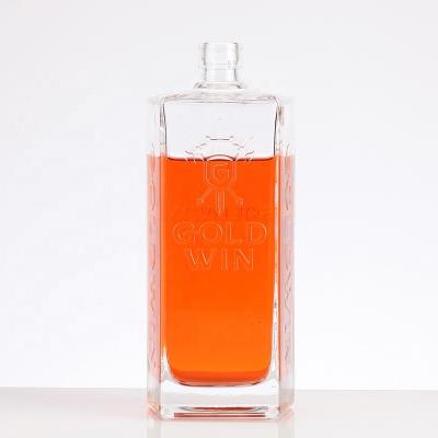 China Customized 500ml Glass Bottles for Gin Whisky Clients' Specific Requirements for sale
