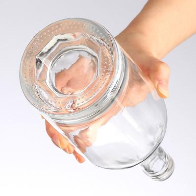 China Glass Bottle for Liquor 750ml Round Shape Vodka Whiskey Gin Rum Spirit Wine Bottle for sale