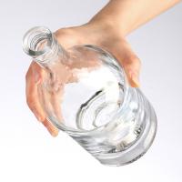 China Glass Bottle for Liquor 750ml Round Shape Vodka Whiskey Gin Rum Spirit Wine Bottle for sale