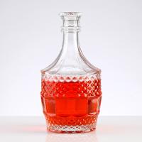 China Provided Freely 750ml Vodka Whiskey Rum Brandy Alcohol Fruit Wine Glass Bottle with Cap for sale