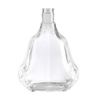 China 500ml Clear Crystal Glass Liquor Bottle with Customized Logo Design for sale
