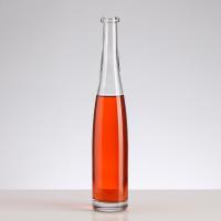 China Long Neck Glass Wine Bottles for Whisky 375ml 500ml Clear Empty Beverage Bottles for sale