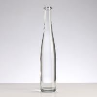 China Long Neck Glass Wine Bottles for Whisky 375ml 500ml Clear Empty Beverage Bottles for sale