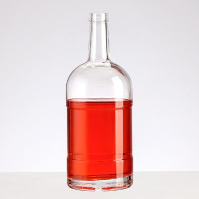 China 750ml Extra Flint Clear Square Glass Bottle for Spirits Liquor Gin Vodka Brandy Whisky for sale