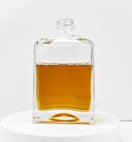 China 200ml Rectangular Glass Bottle for Whiskey Beer and Other Beverages Custom or Standard for sale