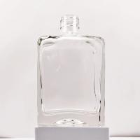 China 200ml Rectangular Glass Bottle for Whiskey Beer and Other Beverages Custom or Standard for sale