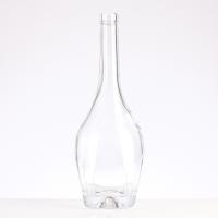 China Acceptable Customer's Logo Long Neck Flint Vodka Whisky Rum Bottle for Fancy Spirits for sale