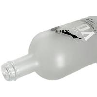 China Level Clear Glass Bottle for Wine/Vodka 500ML 750ML Direct Hot Stamping for sale