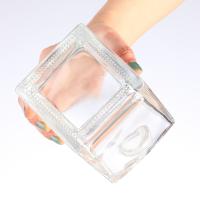 China Glass Liquor/Spirits Storage Bottle 250ml 50mm/375ml/500ml/700ml/750ml/1L Clear Square for sale