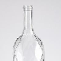 China Industrial 1L Glass Clear Bottle for Beverage Fine Gin Wine Liquor Spirit Bottles for sale