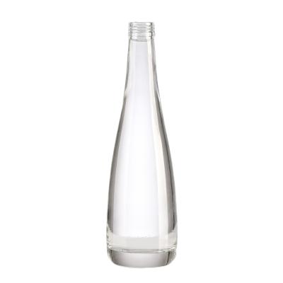 China Customized Logo Clear 70cl Glass Bottle for Pisco Hot Stamping and Rubber Included for sale