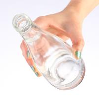 China Customized Logo Clear 70cl Glass Bottle for Pisco Hot Stamping and Rubber Included for sale