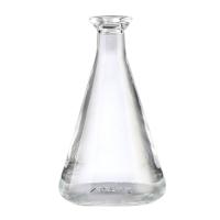 China Tom Ford Vodka Bottle Fast Customization with Triangle Glass Jars and Cork Sealing for sale