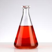 China Tom Ford Vodka Bottle Fast Customization with Triangle Glass Jars and Cork Sealing for sale