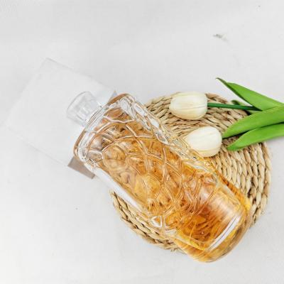 China Fashion Shape Super Flint Brandy Spirits Empty White Liquor Glass Bottle Vodka Square for sale
