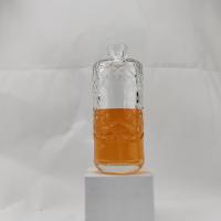 China Super Flint Clear Glass Painted Vodka Bottle 750Ml Cap Color Custom Color for Sample for sale