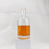 China Round 750ml Vodka Spirit Bottle With Custom Glass Bottle and Cap Color Custom Color for sale