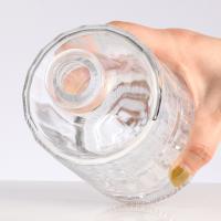 China Clear Glass Collar Material 700ml/750ml/1000ml Beverage Liquor Round Empty Rum Bottle for sale