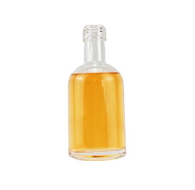 China 200ml 375ml 500ml 700ml 750ml Round Shape Frosted White Ice Wine Glass Bottle for Whisky for sale