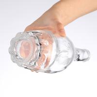 China Glass Water Bottle for Voss Round Shoulder Slender Wine Bottle Body Material Glass for sale