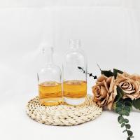China 200ml 375ml 500ml 700ml 750ml Round Shape Frosted White Ice Wine Glass Bottle for Whisky for sale