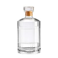 China Hot Stamping Glass Wine Bottle Customized Logo and Large Volume for Clients' Needs for sale