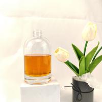 China 750ML 700ml Tall Round Custom Glass Bottle for Water Beverage Rum Vodka Whisky Gin Liquor for sale
