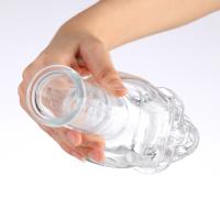 China Glass Collar 300ml/500ml Longneck Skull Wine Bottle for Decorative in Colors Request for sale
