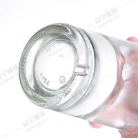 China Acid Etch Surface Handling 500ml Empty Glass Bottle for Home Decoration and Alcohol for sale