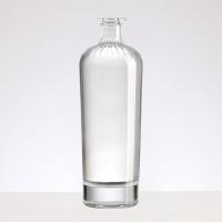 China 500ml Wine Glass Bottle with Cork Clear Transparent and Acid Etch Surface Handling for sale
