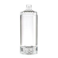 China 500ml Wine Glass Bottle with Cork Clear Transparent and Acid Etch Surface Handling for sale