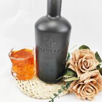 China 700ML Super Flint Square Glass Vodka Bottle Glass Spirits Bottle Custom Glass Bottle for sale