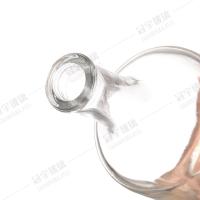 China Customized Glass Wine Bottle 700ml 750ml Long Neck Clear Collar Material for sale