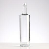 China Glass Collar Wine Bottle with Corks Small Sample Vodka Rum Liquor Bottle for sale
