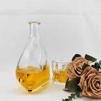 China Body Material Glass 500M 750ml Vodka Bottle Whiskey Bottle Transparent Brandy Luxury for sale