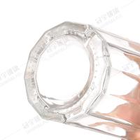 China Customized Long Neck Wine Clear Glass Bottle 700ml 750ml with Clear Cork Clear for sale