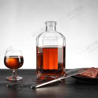 China Customized Long Neck Wine Clear Glass Bottle 700ml 750ml with Clear Cork Clear for sale