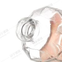 China Customized Long Neck Wine Clear Glass Bottle 700ml 750ml with Clear Cork Clear for sale