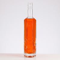 China Glass Wine Bottles for Rum Bourbon Vodka Tequila Handcrafted Old Liquor Glass Bottle for sale