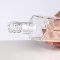 China Glass Wine Bottles for Rum Bourbon Vodka Tequila Handcrafted Old Liquor Glass Bottle for sale