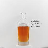 China Industrial Glass Bottle for Vodka Gin Rum Tequila Whiskey Brandy 200ml 375ml 500ml 750ml for sale