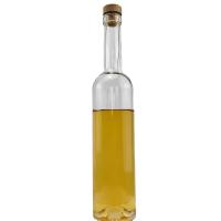 China Clear Mini Miniature Glass Bottle 30ml 40ml 50ml 100ml Round Shape Shandong Cork Cap for sale