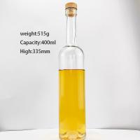 China Clear Mini Miniature Glass Bottle 30ml 40ml 50ml 100ml Round Shape Shandong Cork Cap for sale
