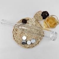 China Clear Mini Miniature Glass Bottle 30ml 40ml 50ml 100ml Round Shape Shandong Cork Cap for sale