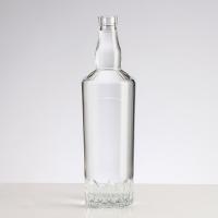 China Hot Stamping Glass Bottles for Customized Tequila Vodka Whiskey 50ml 700ml 1000ml for sale