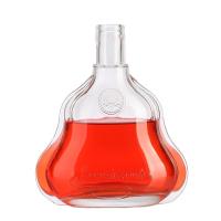 China 500ML Clear Glass Whiskey Spirit Bottle with Personalized Cap and Cork for sale