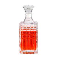 China 500ml 750ml Clear Glass Bottle for Whisky Brandy Vodka High End Luxury Cork Sealing for sale